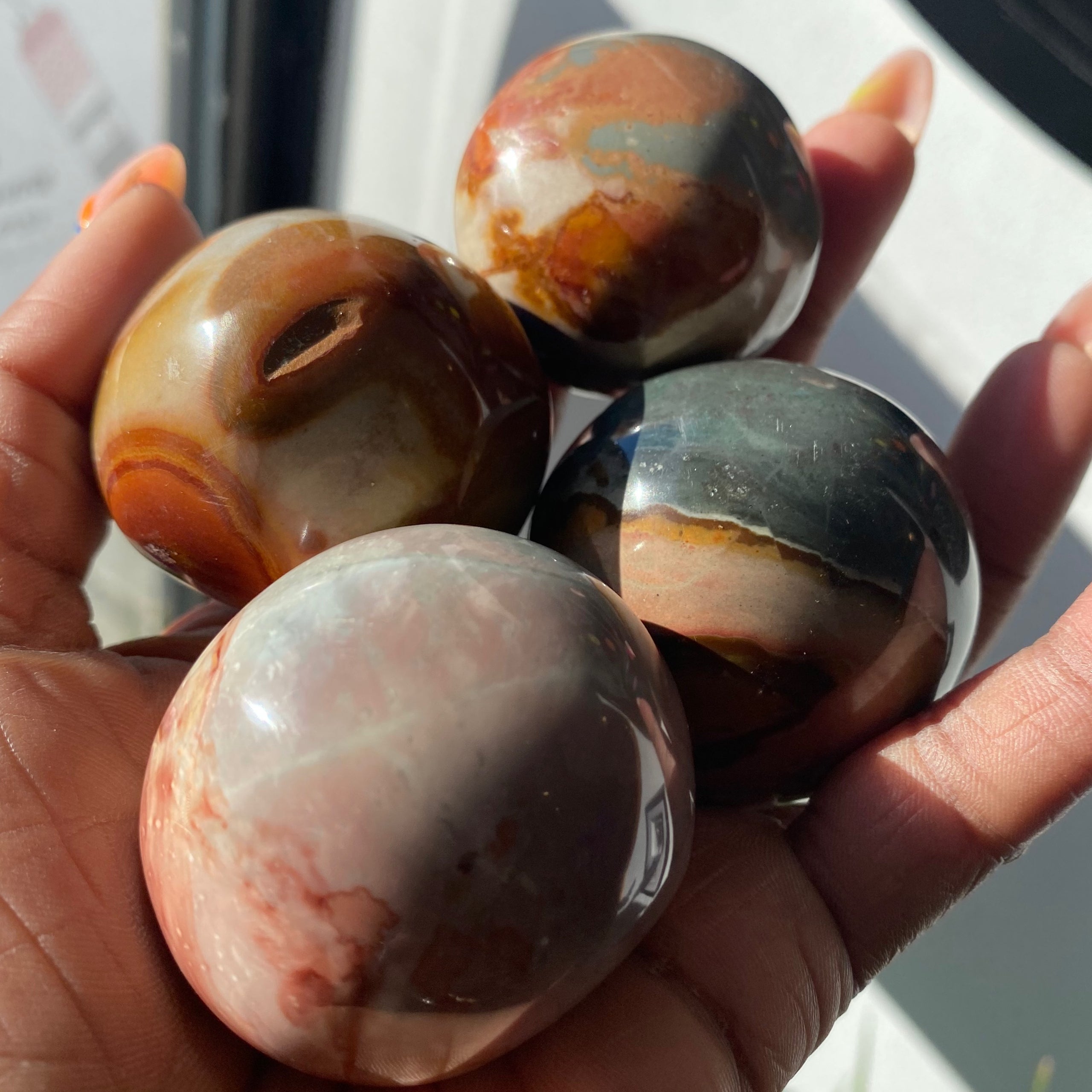 Polychrome Jasper Palm | Body, Stone and Soul