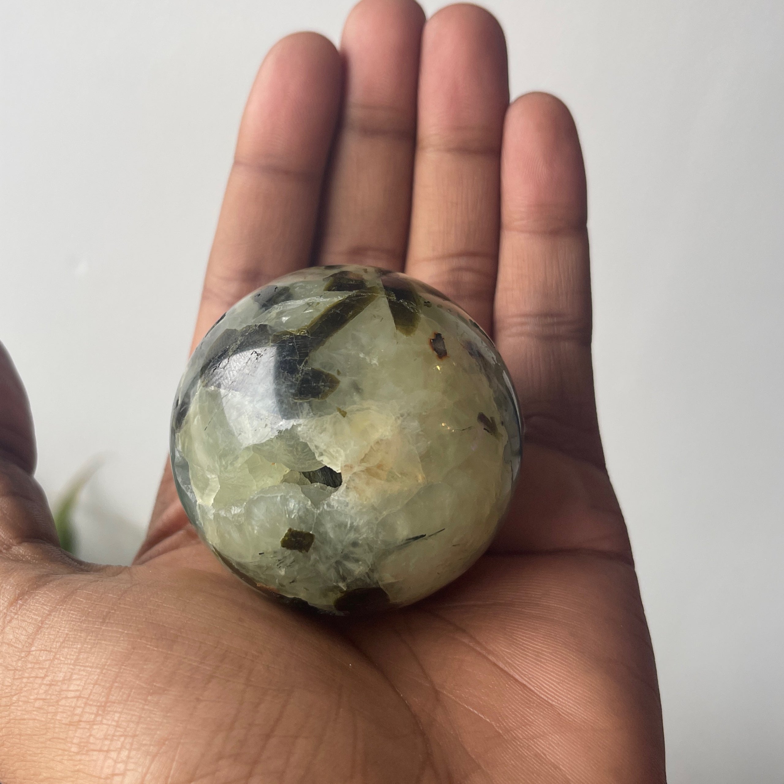 Prehnite Sphere | Body, Stone and Soul