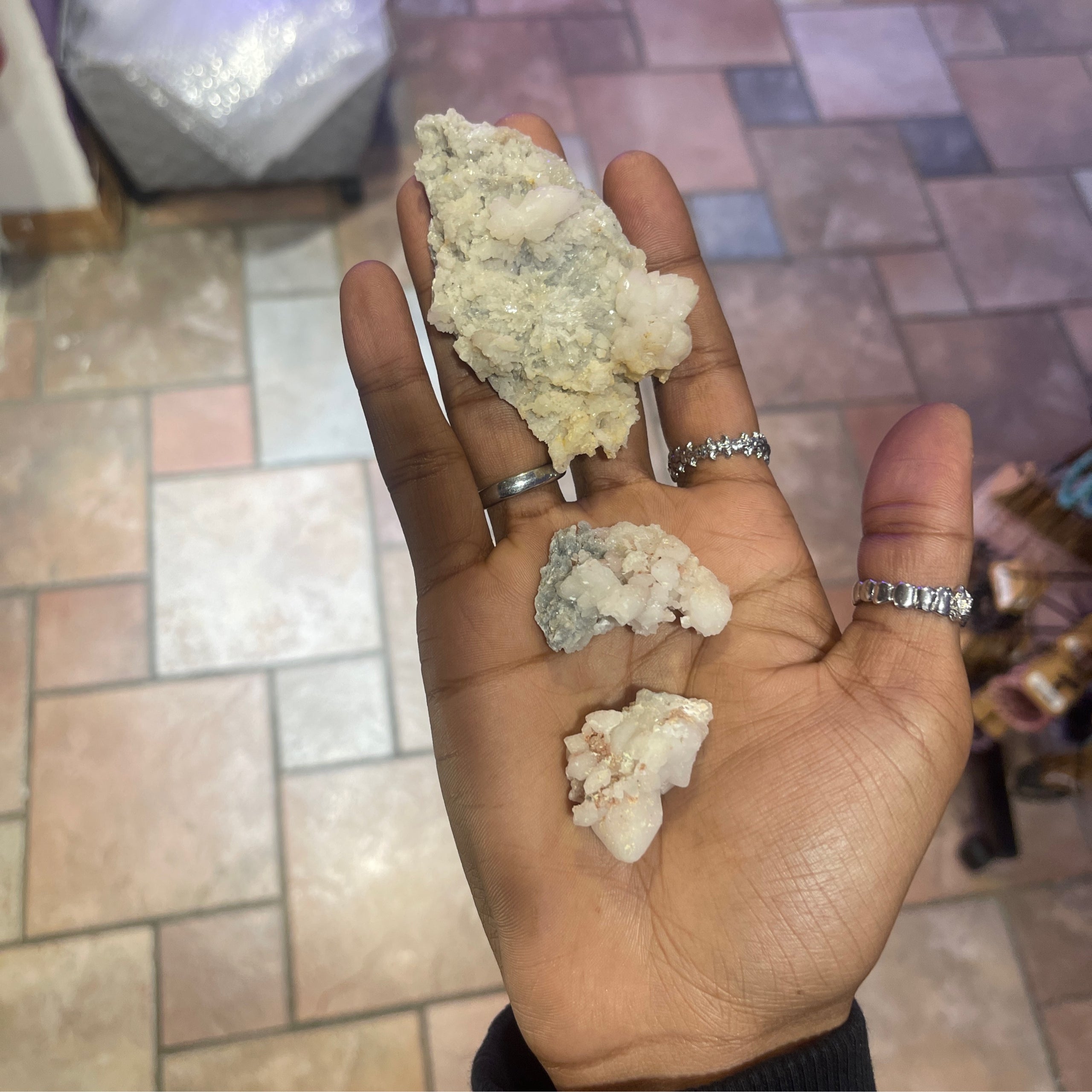 Mangano Calcite Cluster | Body, Stone and Soul