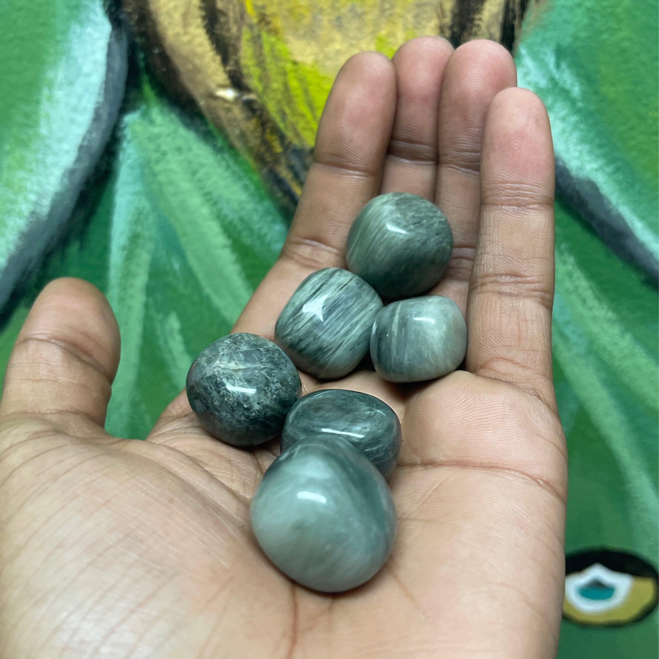 Green Rutilated Tumble 8-20g | Body, Stone and Soul